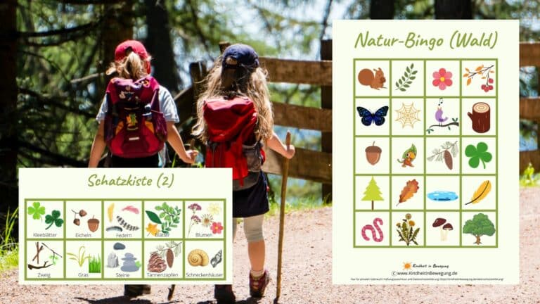 Naturbingo: kostenlose Vorlagen als PDF zum Ausdrucken