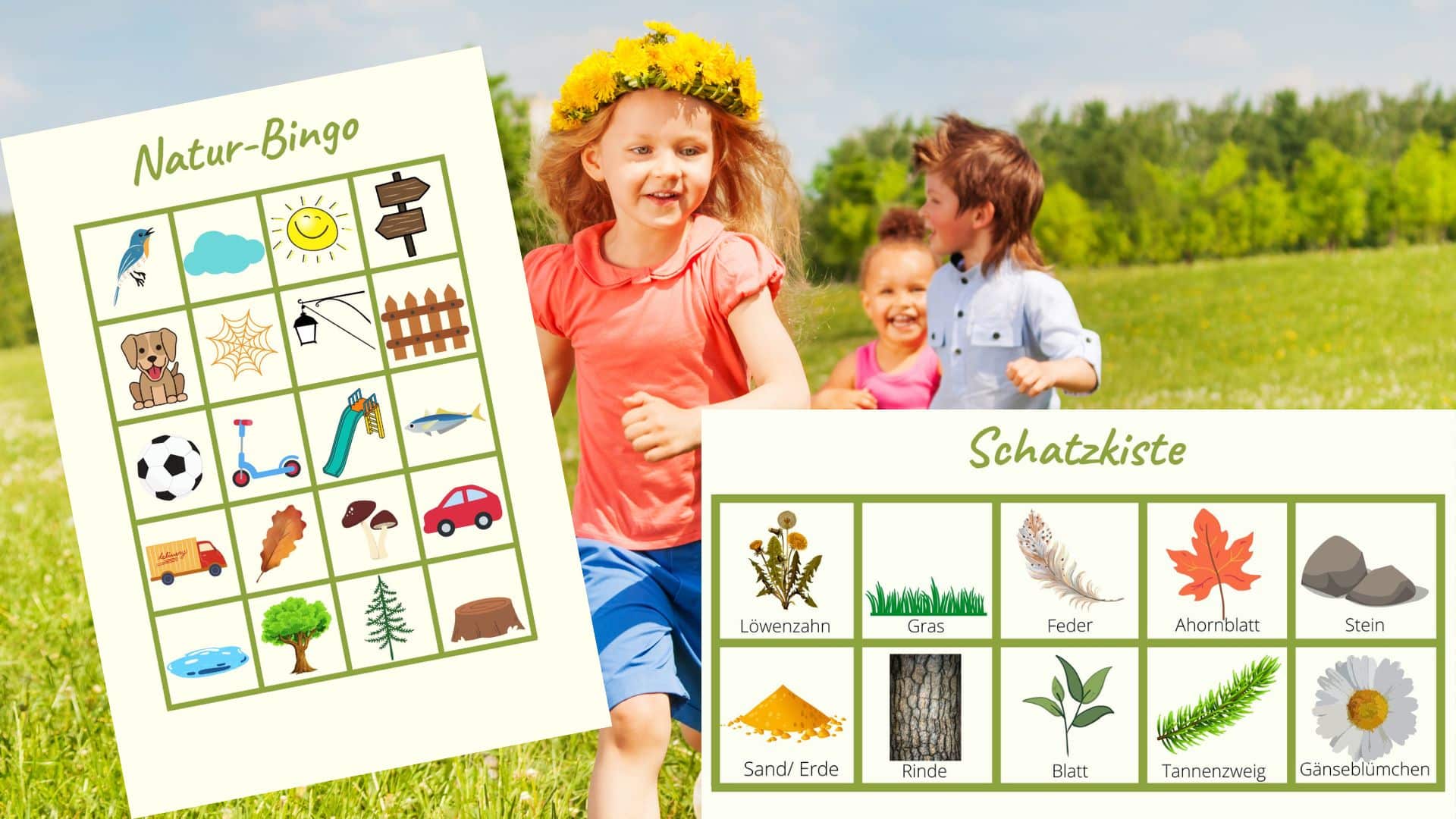 Naturbingo Vorlagen als Pdf zum Ausdrucken